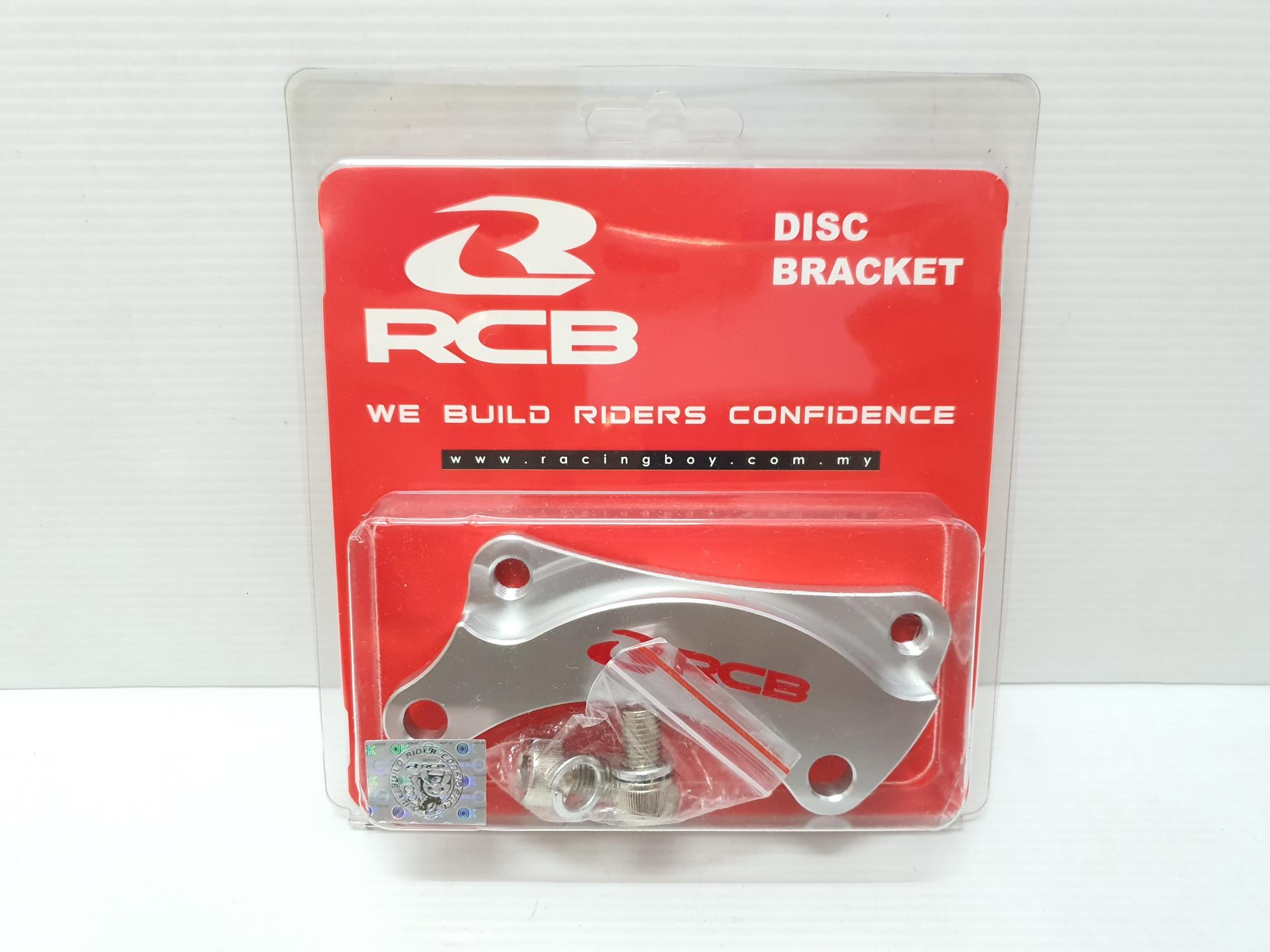 FRONT DISC PLATE BRACKET - LC4S 300MM (SILVER)(RACING BOY)